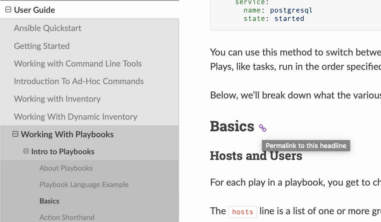 How to navigate Ansible documentation